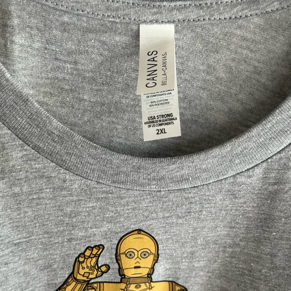 Tops | Disney Star Wars Tee Shirt Unisex 2xl Rollin With The Homies ...